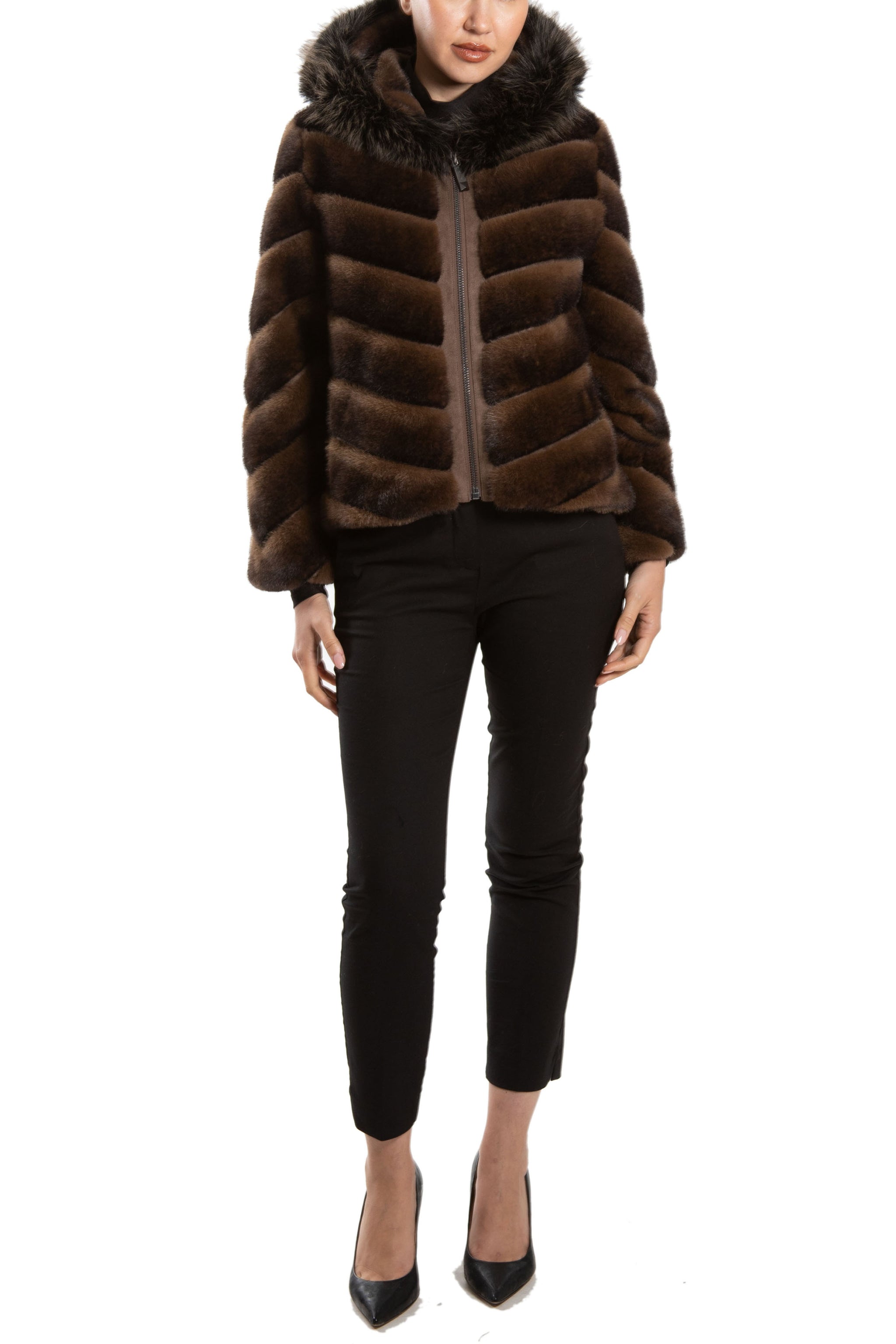 Krems - Quilted Faux Fur Jacket