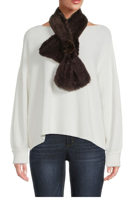 HAWORTH - Rosetta Beaver Mink Fur Scarf